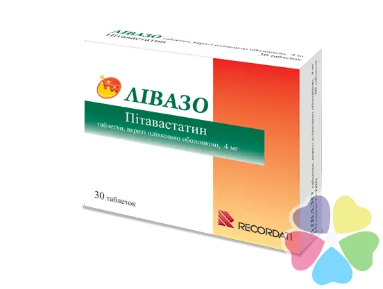 Ливазо таблетки для снижения холестерина по 4 мг, 30 шт. - в наличии ...
